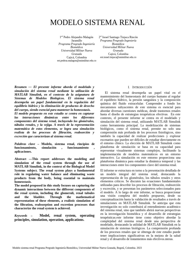 Informe Modeloos | PDF