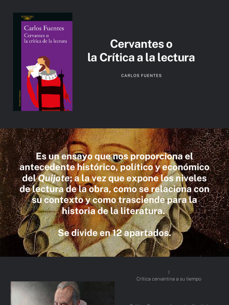 Crítica y Lectura en Don Quijote | PDF | Don Quijote | Miguel De Cervantes