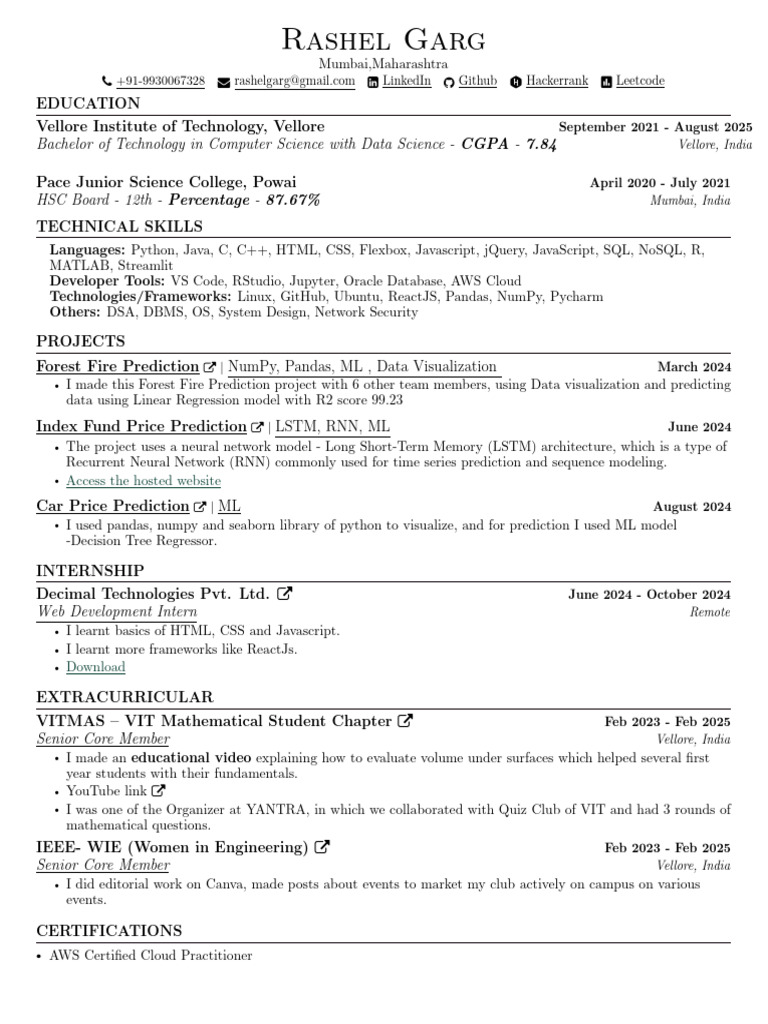 Abey Resume Template (5) | PDF