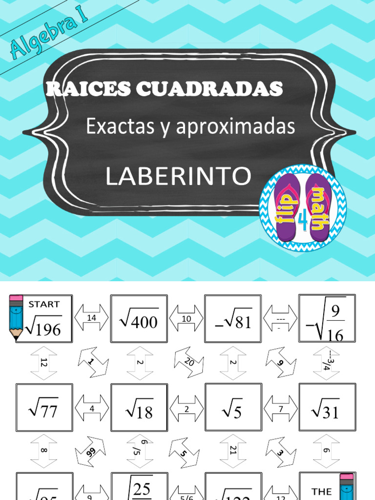 Findingand Estimating Square Roots Maze | PDF