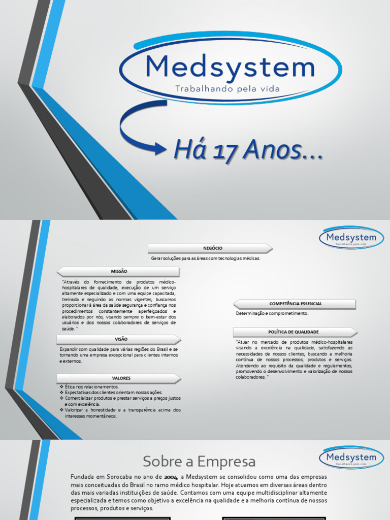 Apresentacao Medsystem 2021 | PDF