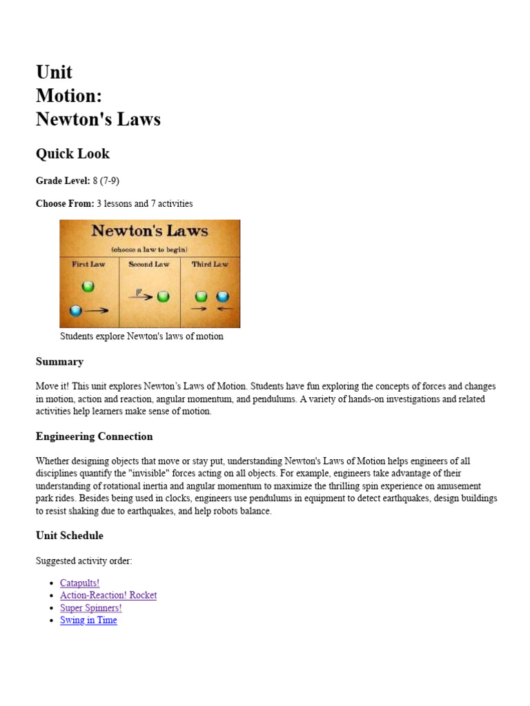 Newton's Laws | PDF