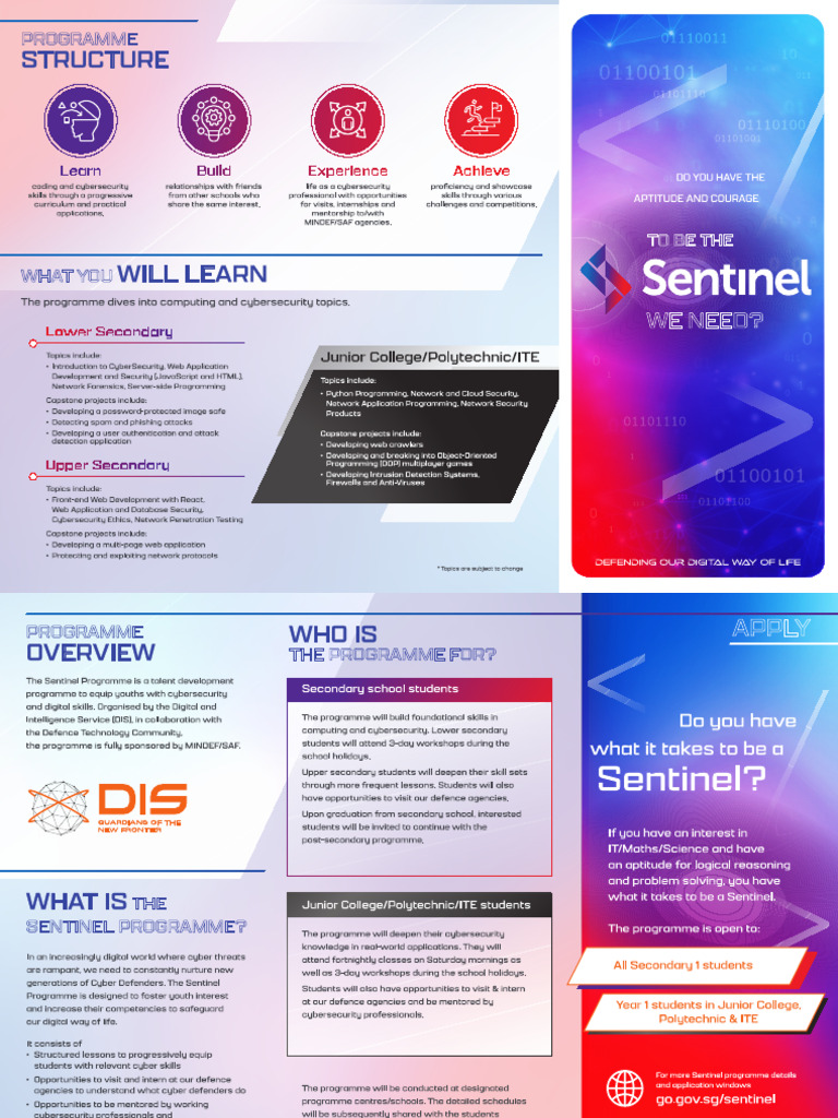 Publicity Brochure Sentinel Programme | PDF