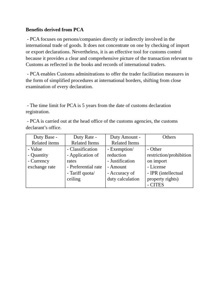 Benefits derived from PCA | PDF