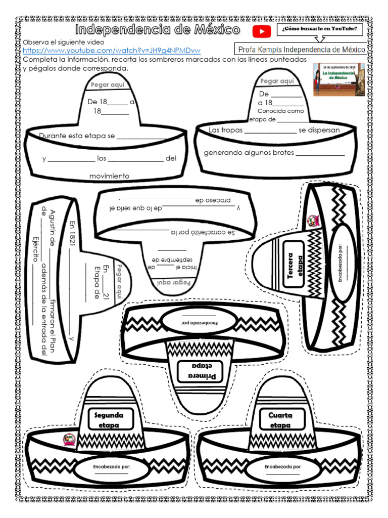 Actividad de Independencia de México Profa Kempis | PDF