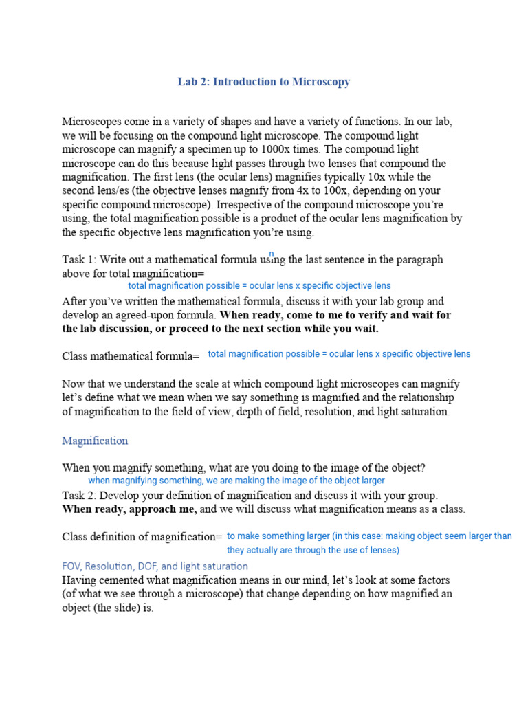 Kami Export - Lab 2 Microscope | PDF