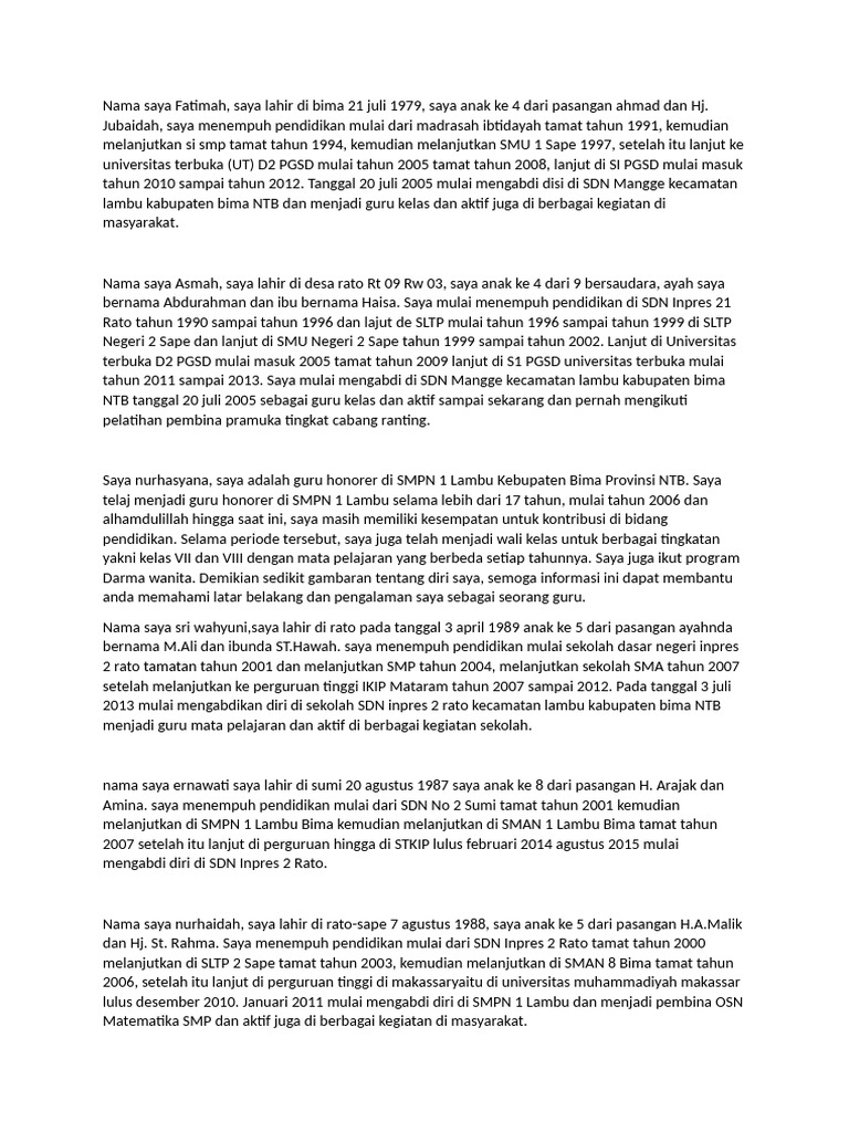 Nama Saya Fatimah | PDF