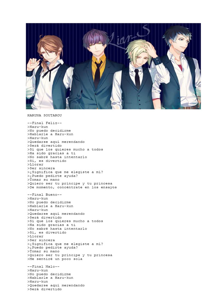 Guía de DYNAMIC CHORD Feat - Liar-S Append Disc | PDF