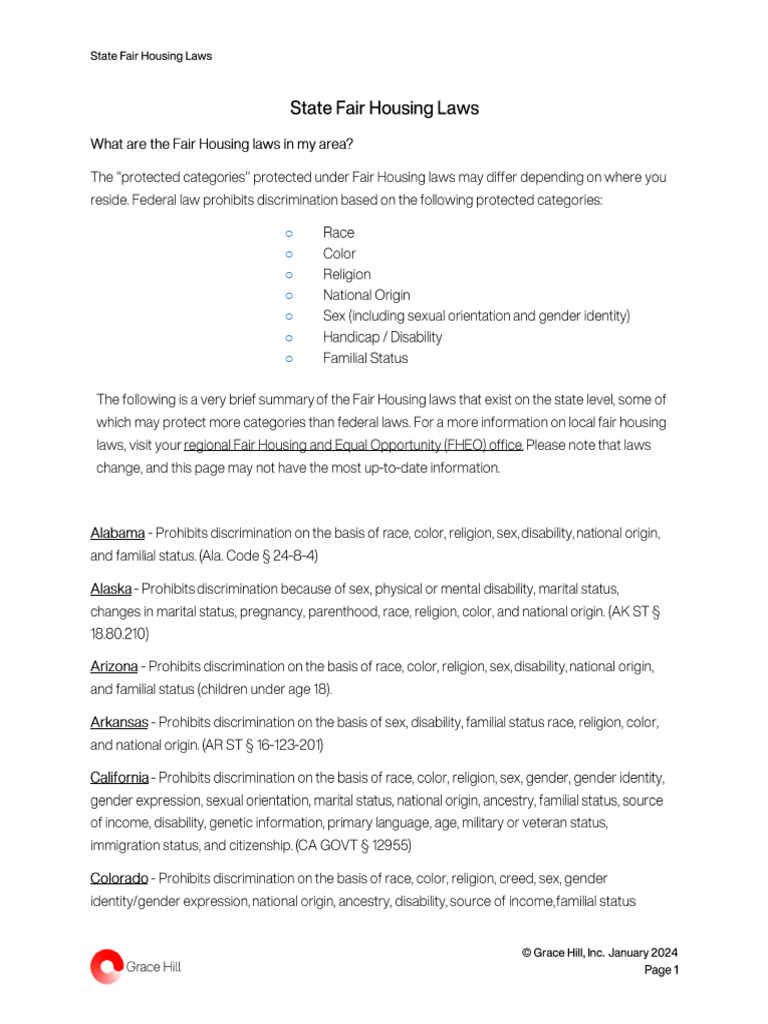 2024_State Fair Housing Laws | PDF 2024_State Fair Housing Laws | PDF