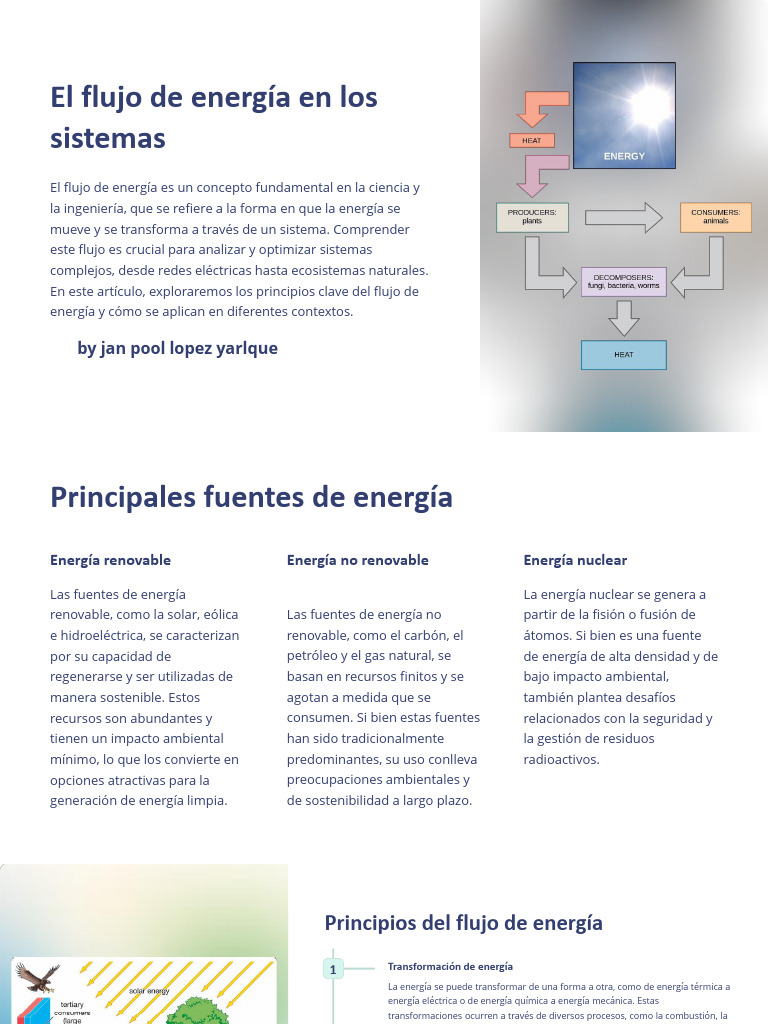 El Flujo de Energia en Los Sistemas (1) | PDF