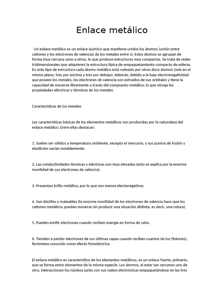 Enlace_metalico | PDF