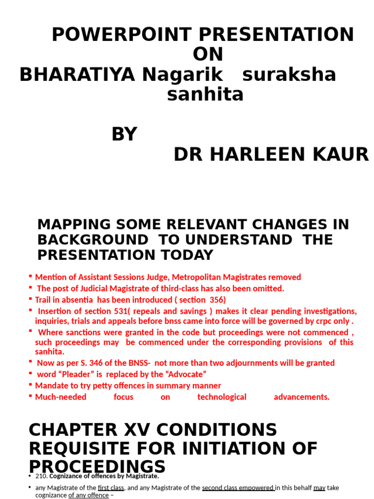 Bnsss DR Harleen | PDF