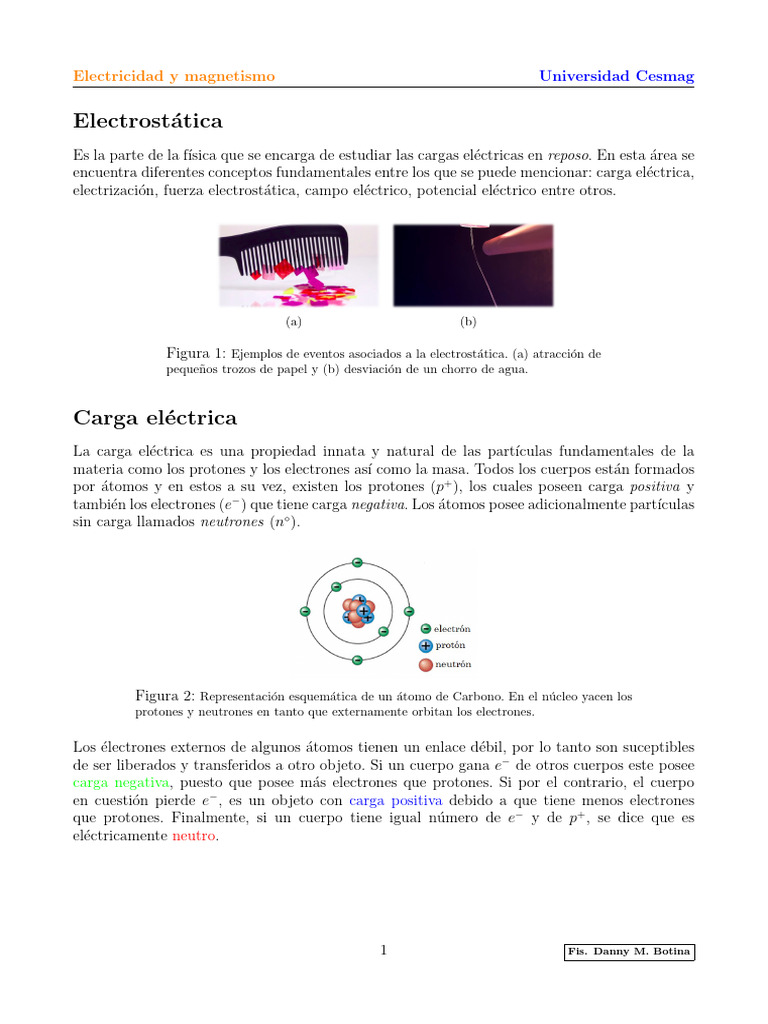 Electrostatica 3P 2020 | PDF