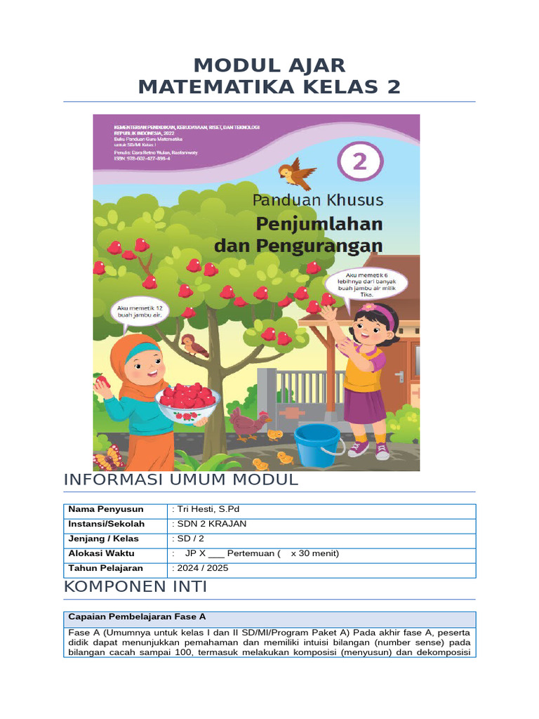 BAB 2 - Penjumlahan Dan Pengurangan Edit | PDF