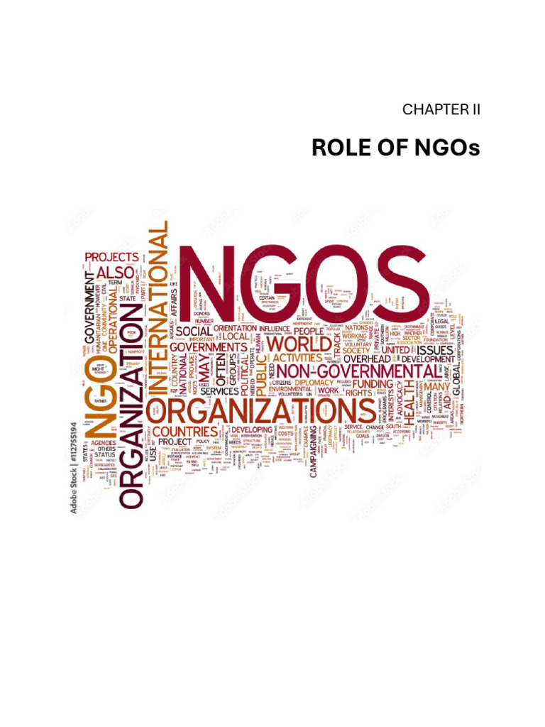 Chapter 2 Role of NGOs | PDF