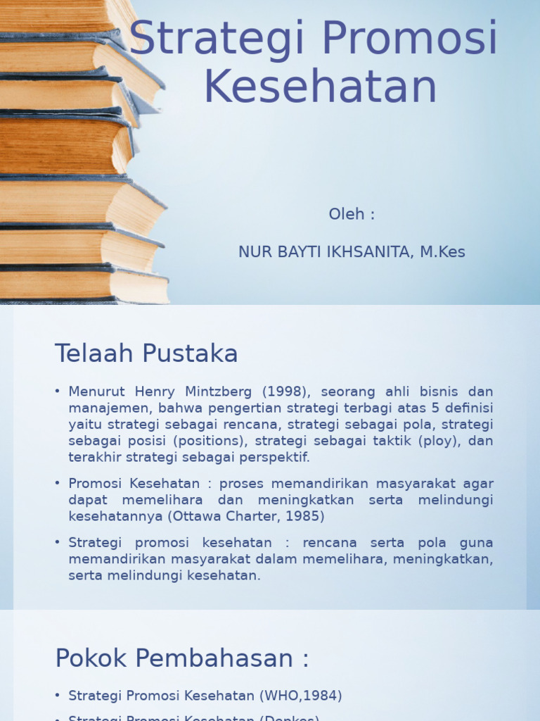 Strategi Promkes | PDF