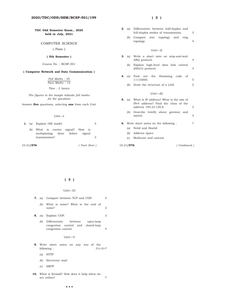 5th Science Bca Pass | PDF