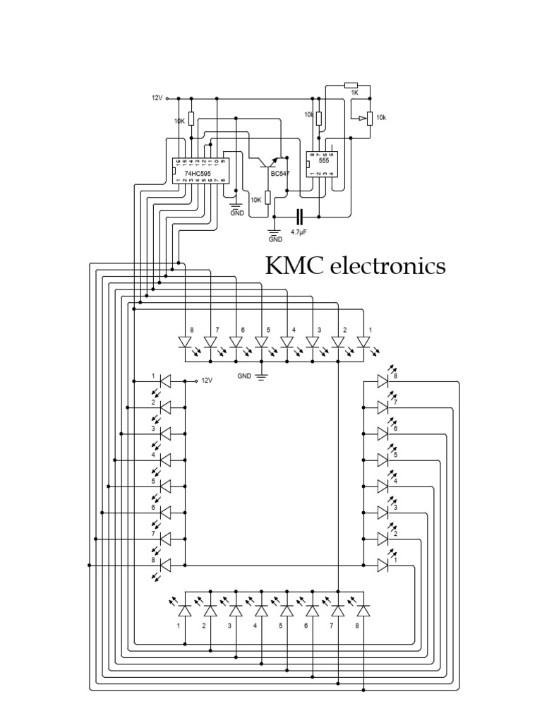 74HC595 Round LED Chaser | PDF