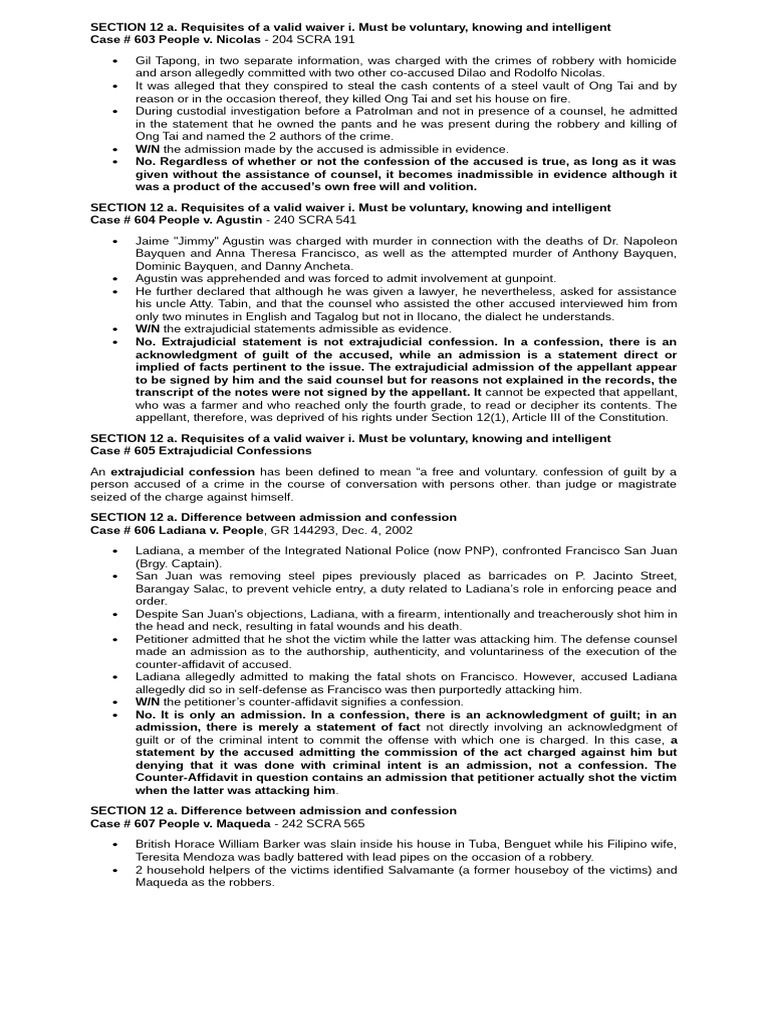 Assigned Cases 603 - 768 | PDF