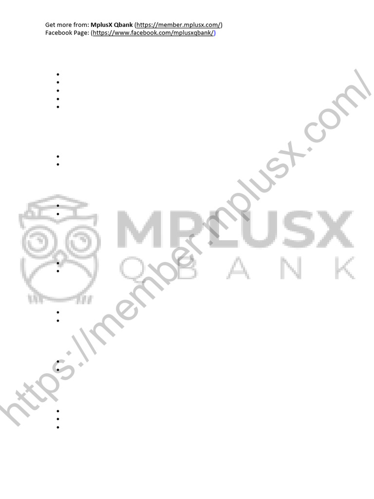 MAR 2020 - MplusX QBank | PDF