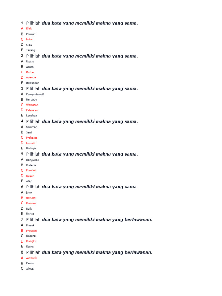 Materi Cat Psi | PDF