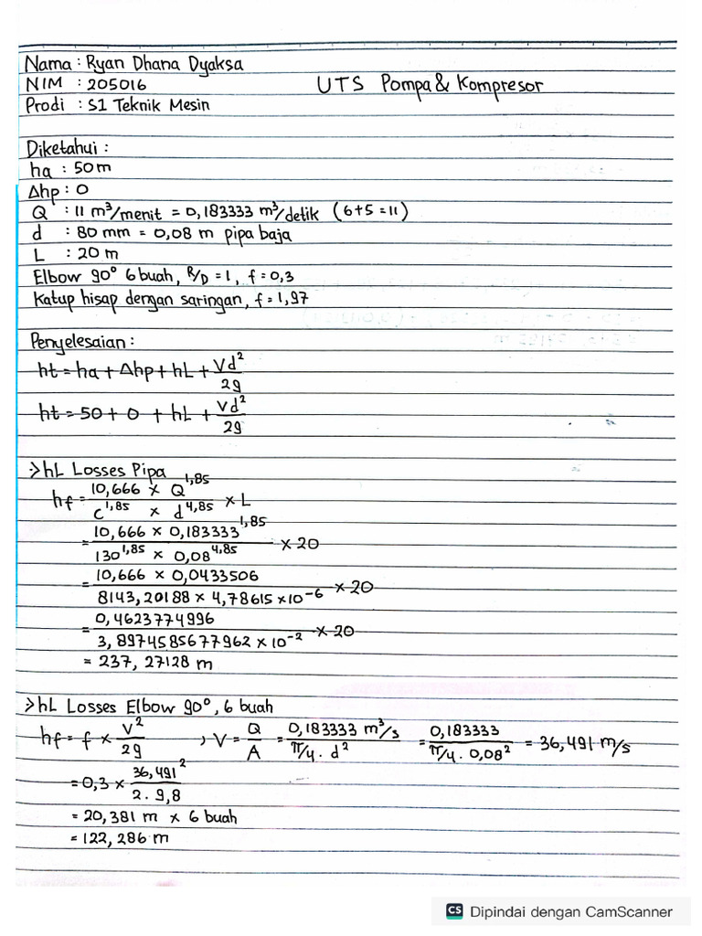 Uts Pompa & Kompresor | PDF