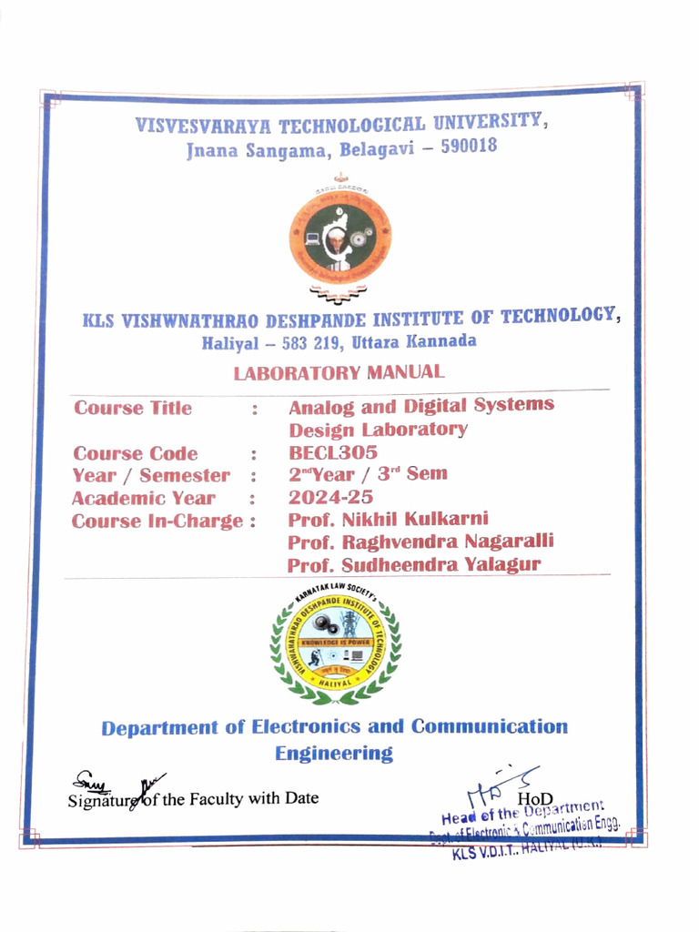 ASDS Lab Manual-3rd Sem | PDF