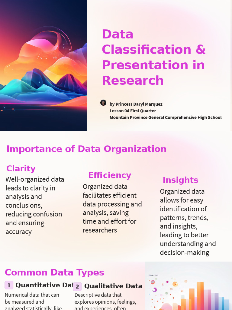 Lesson 4 Classifying and Presenting Data | PDF