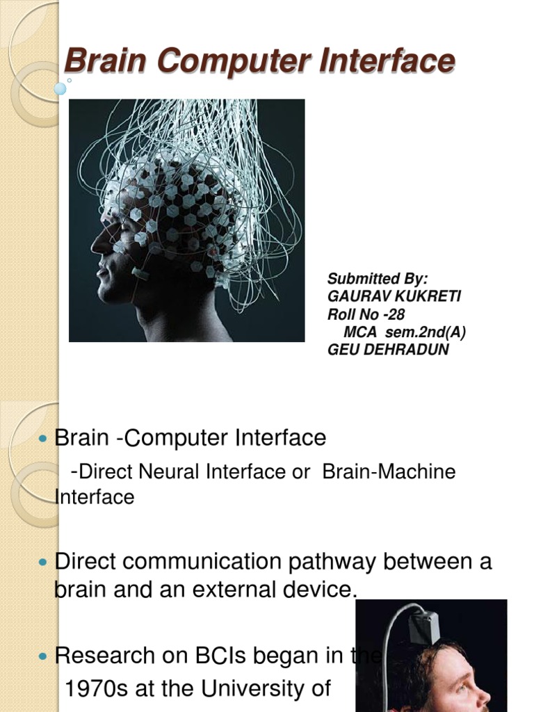 Brain Computer Interface | PDF | Nervous System | Neuropsychological Assessment