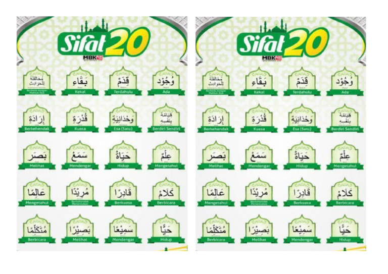 Sifat 20 | PDF