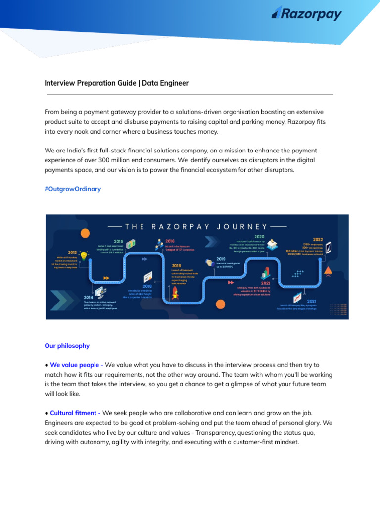 Data Engineer Interview Prep Guide | PDF