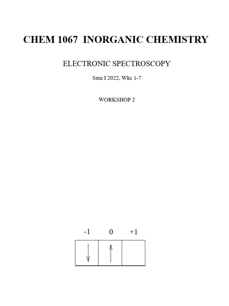 Inorganic Chemistry: Electron Microstates | PDF | Atomic Orbital ...