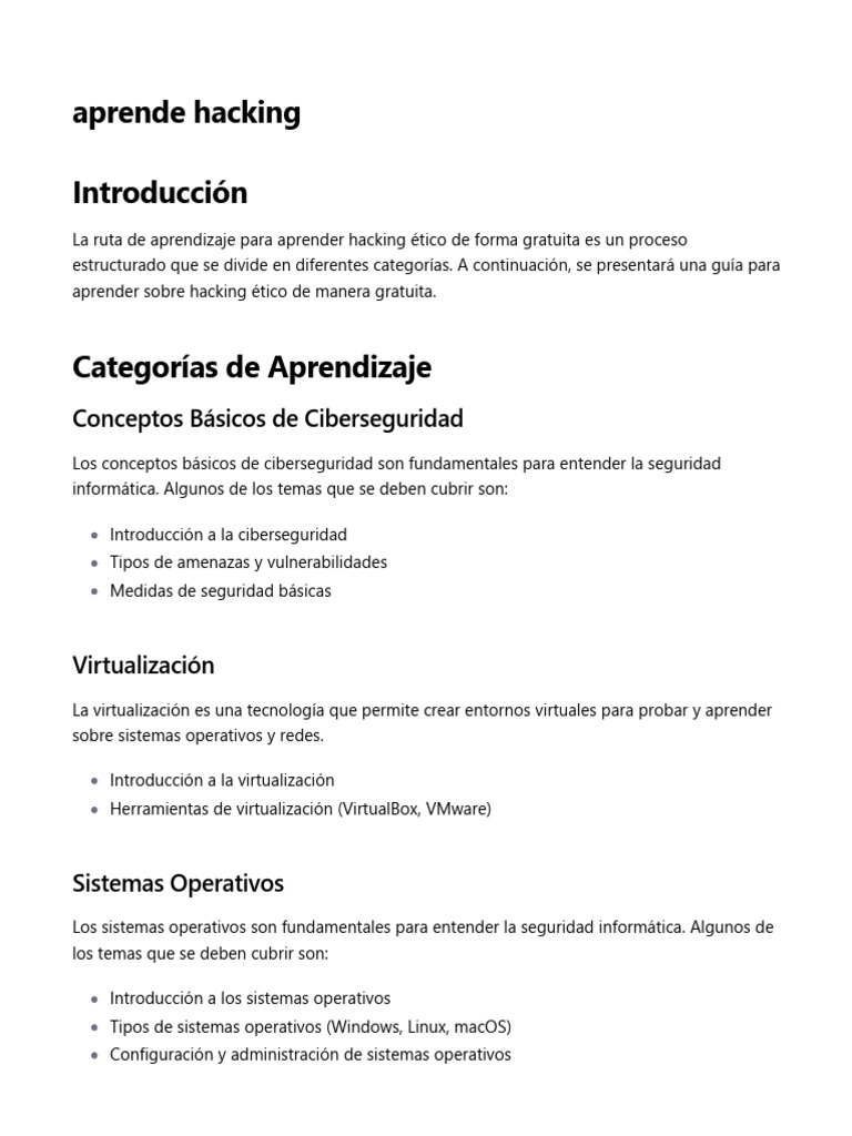 aprende hacking | PDF