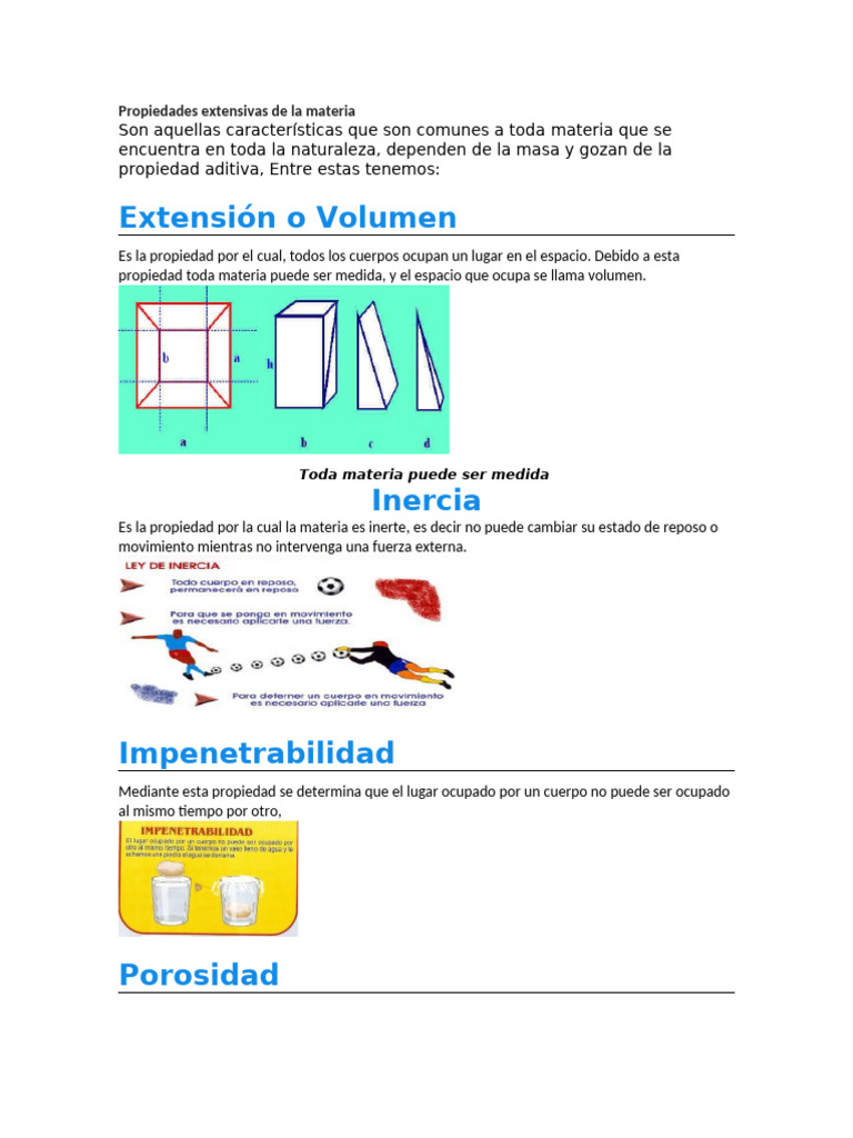 Propiedades Extensivas de La Materia 23 | PDF