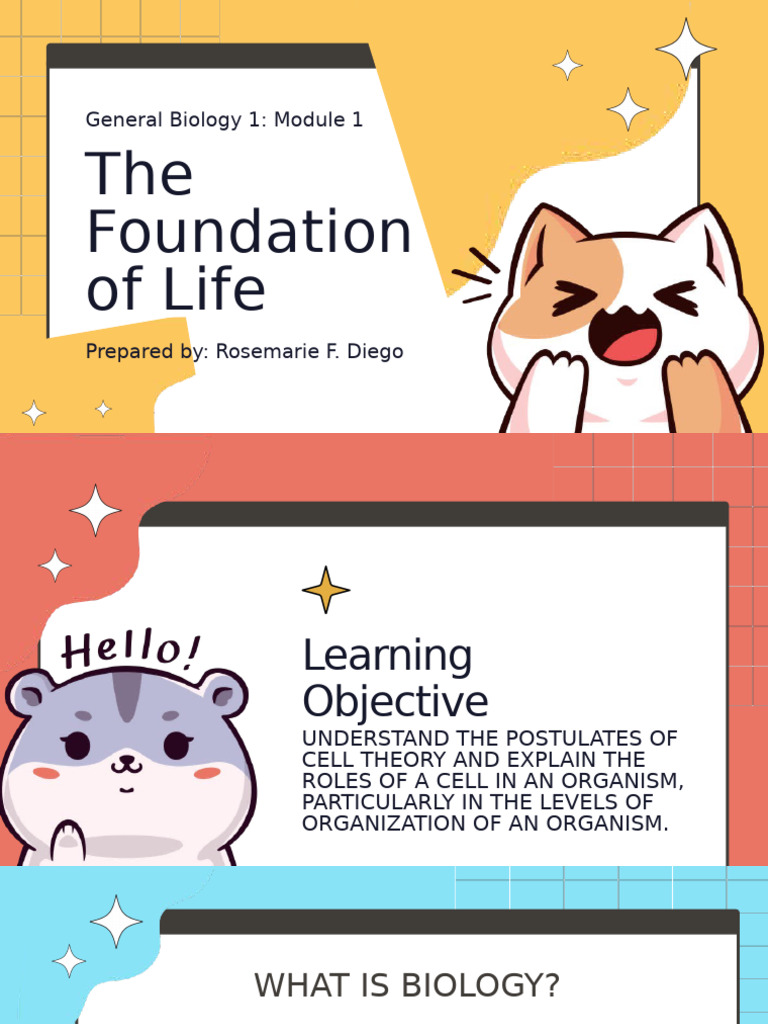 Module 1 the Foundation of Life | PDF