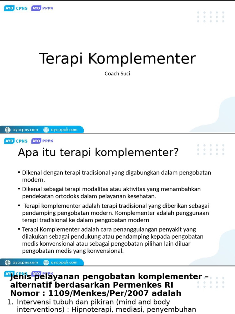 Terapi Komplementer | PDF