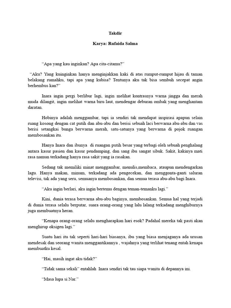 Takdir - Rufaida Salma | PDF