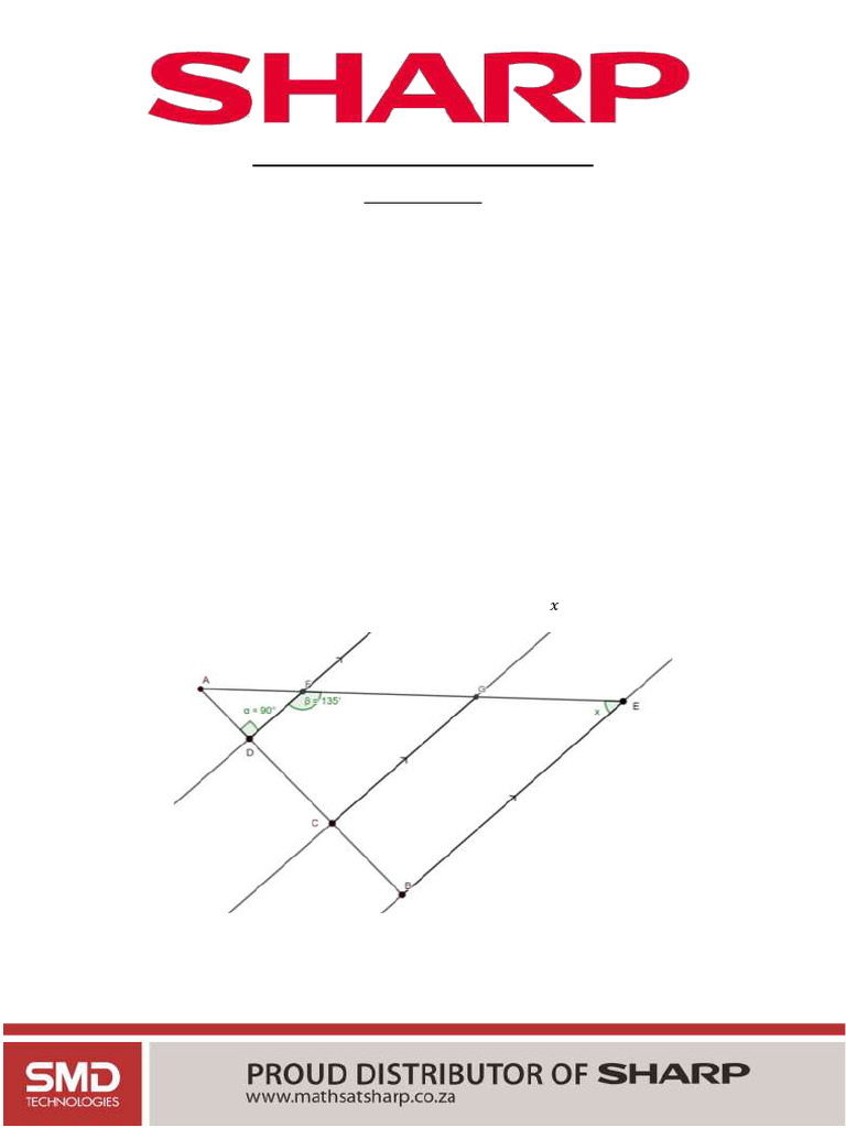 Worksheet 12 Geometry of Straight Lines | PDF