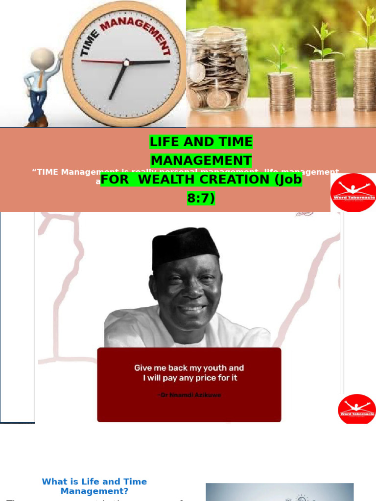 Life and Time Management For Wealth Creation - WT Youth | PDF