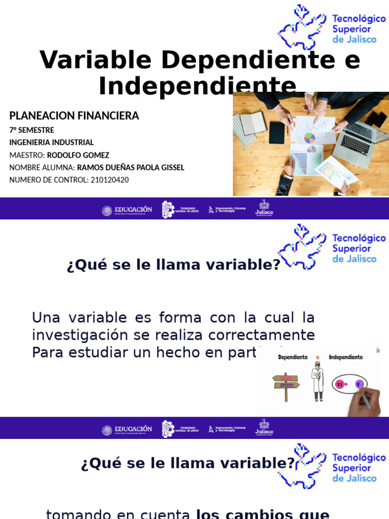 Variable Dependiente e Independiente | PDF | Variable (Matemáticas) | Ciencia y matemática