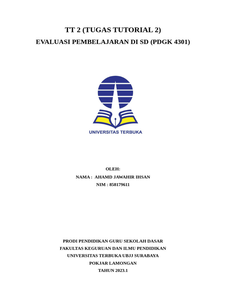 TT 2 Evaluasi Pelaksanaan Pembelajaran Jawahir 858179611 | PDF