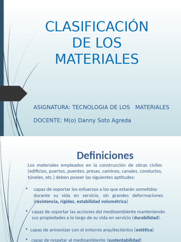 Clasificación de Los Materiales (2) | PDF