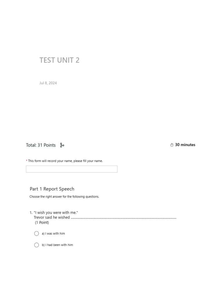 Test Unit 2 | PDF