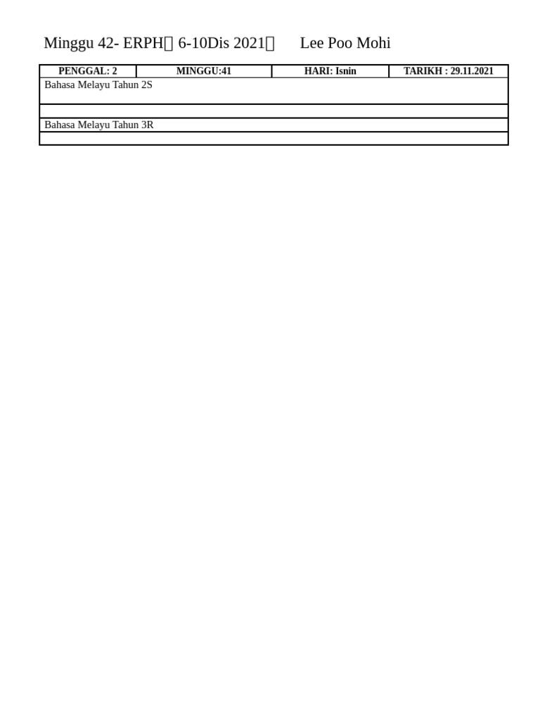 Minggu 0000 Erph Pmlee | PDF