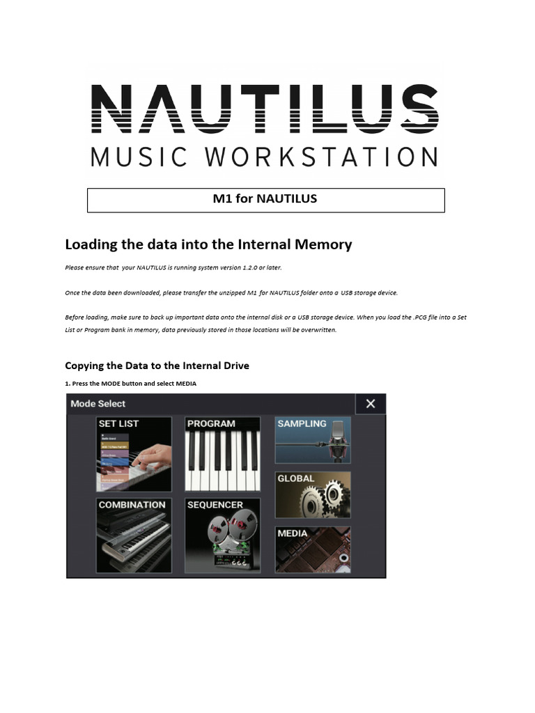 M1 For Nautilus Installation Guide | PDF