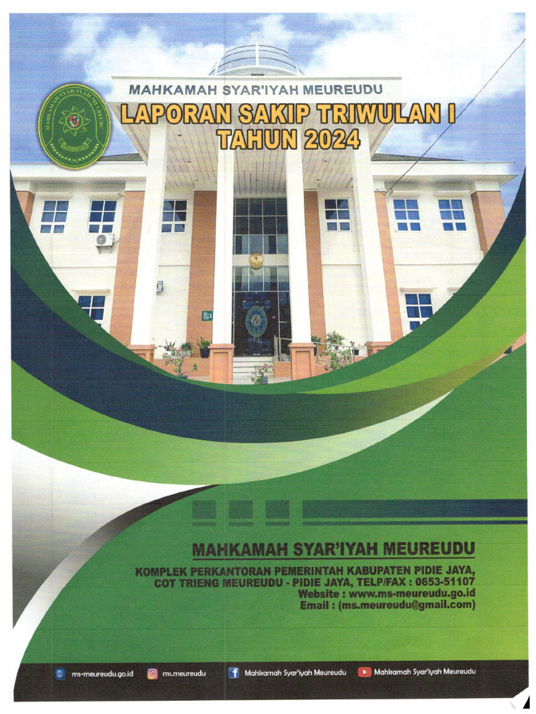 Laporan Sakip TW I Tahun 2024 | PDF