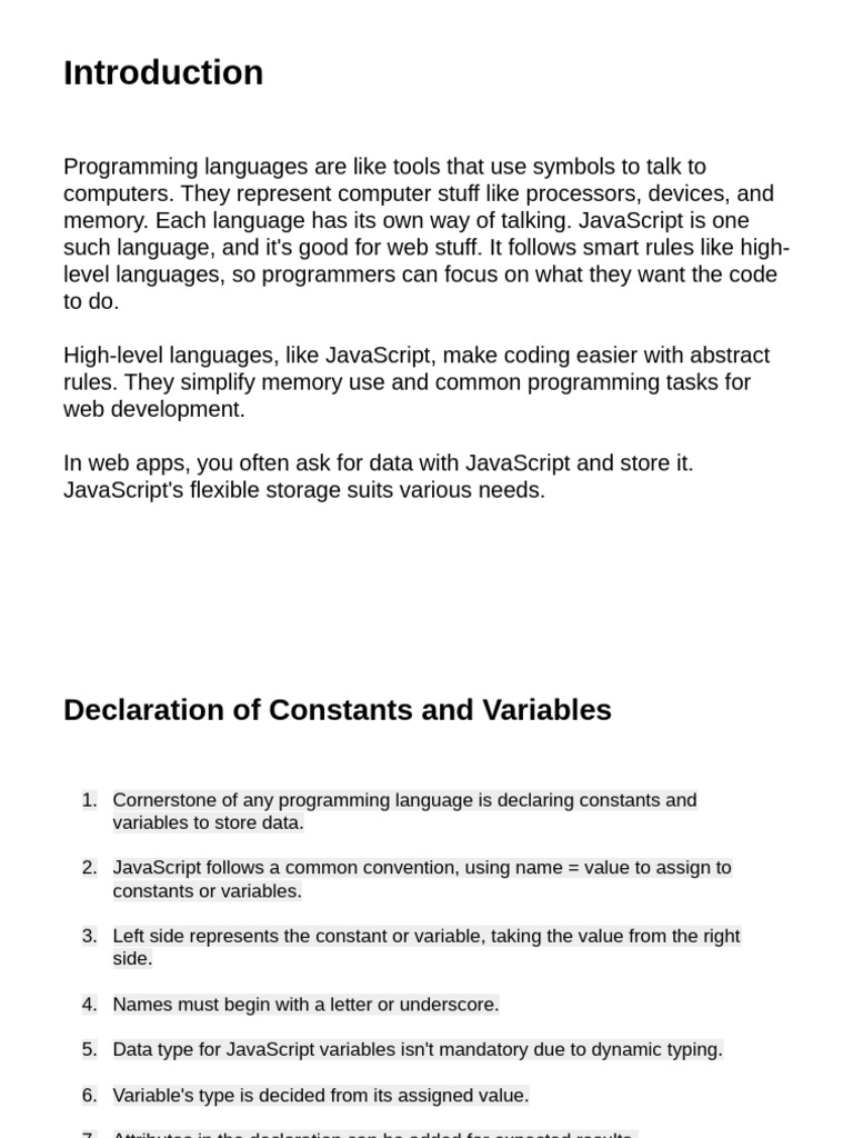 Javascript Part 1 Pdf 