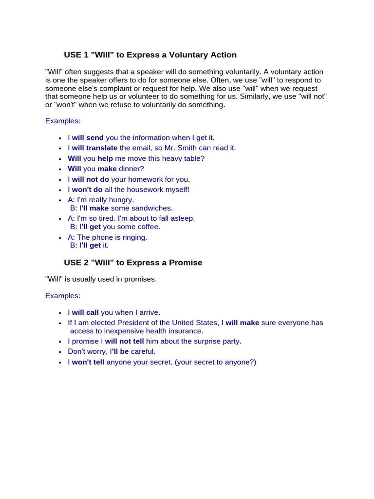 Will Vs Be Going To Pdf