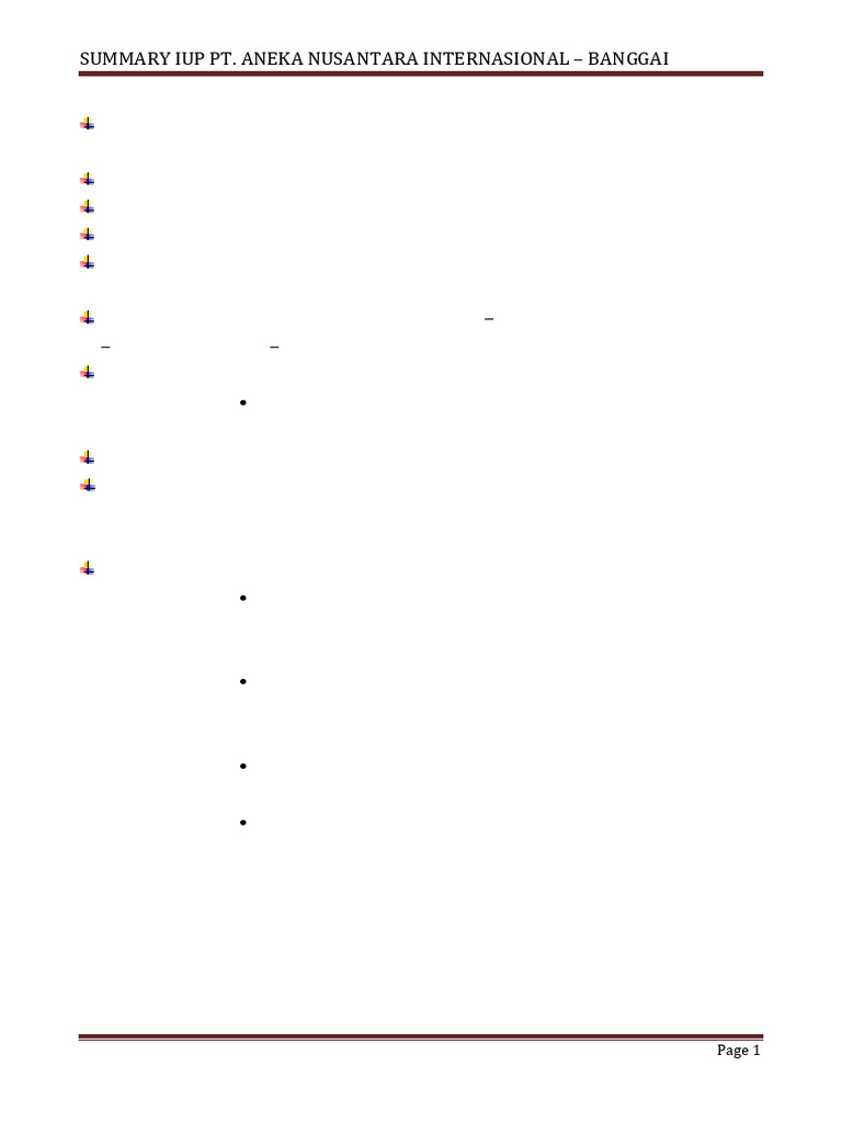 ANI - Summary IUP - A | PDF