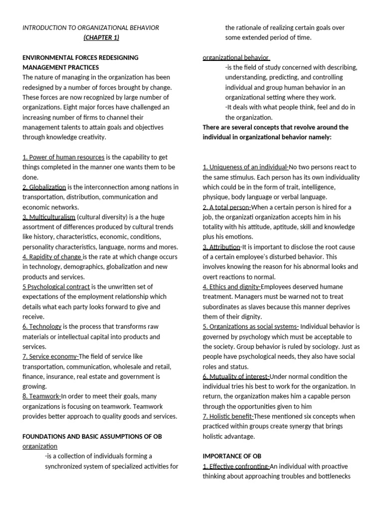 INTRODUCTION-TO-ORGANIZATIONAL-BEHAVIOR | PDF